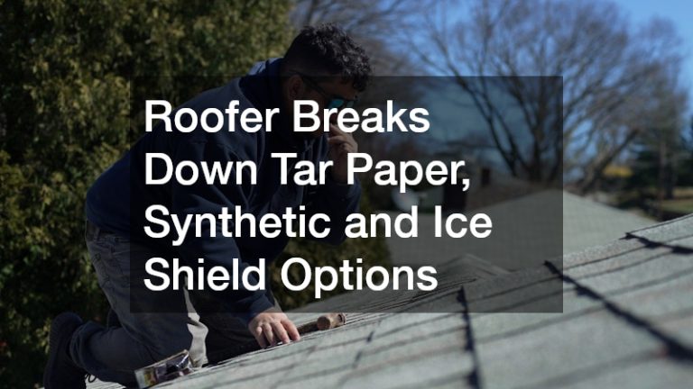 Roofer Breaks Down Tar Paper, Synthetic and Ice Shield Options - Home ...